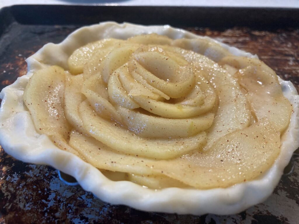 Homemade Vanilla and Cinnamon Apple Tarts with Apricot Glaze - Blessed ...