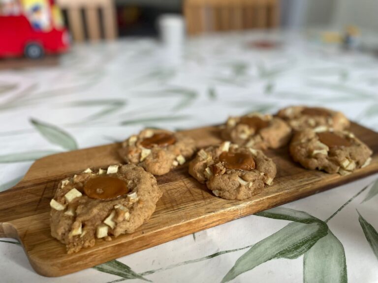 Homemade Spiced Toffee and Apple Cookies - Blessed of Both Mama